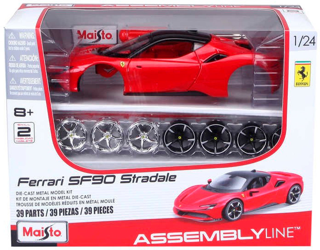 Ferrari SF90 Stradale [Kit] in Red | Maisto Collectible – MiniModelShop