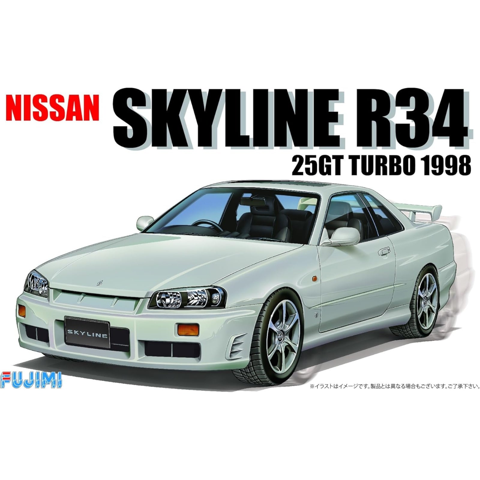 Nissan Skyline R34 (25GT Turbo 1998) [Kit] | Fujimi Collectible ...