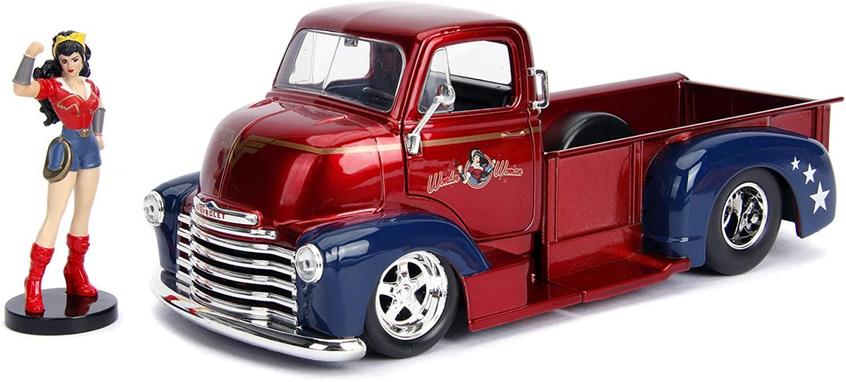 Chevrolet COE Pickup From Wonder Woman in Red/Blue – MiniModelShop